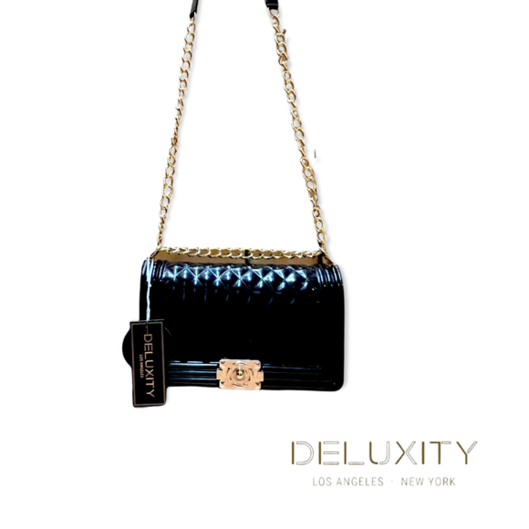 Deluxity | Bags | Nwt Deluxity La Convertible Black Gold Chain ...